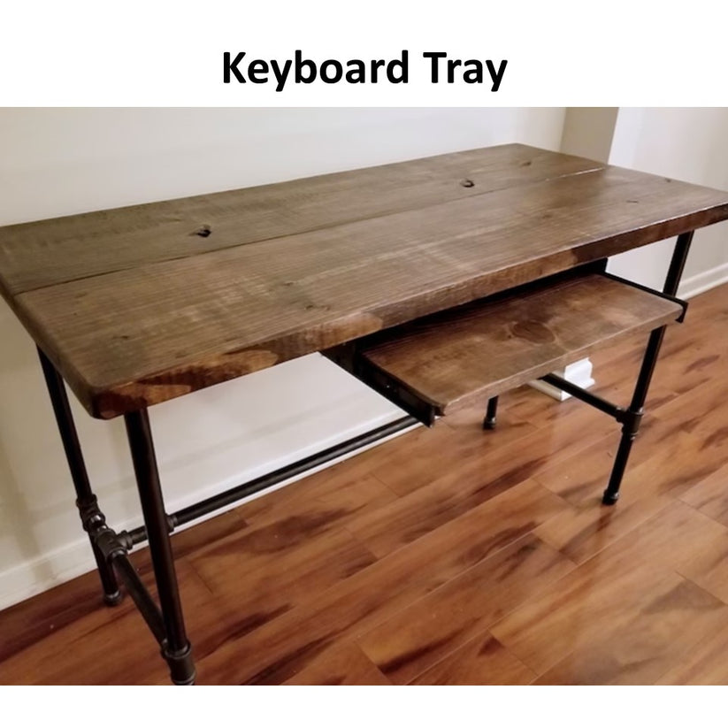 Solid Wood Desk - Choose your Size | by Steel and Pine – steelandpine